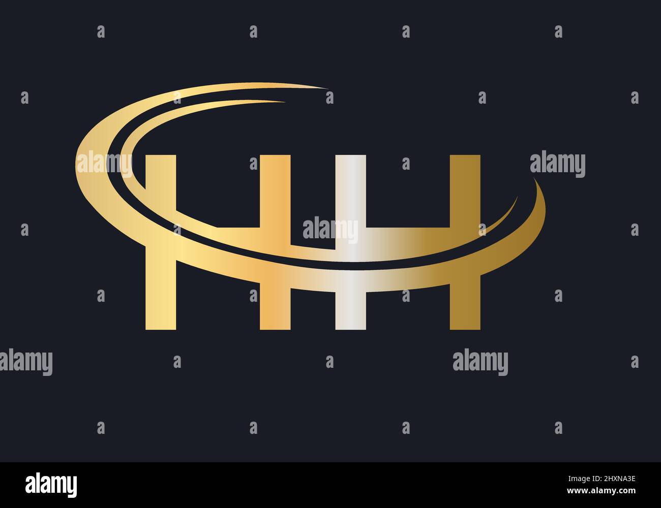 Initial Monogram Letter HH Logo Design Vector. HH Logo Design Template Stock Vector Image & Art ...