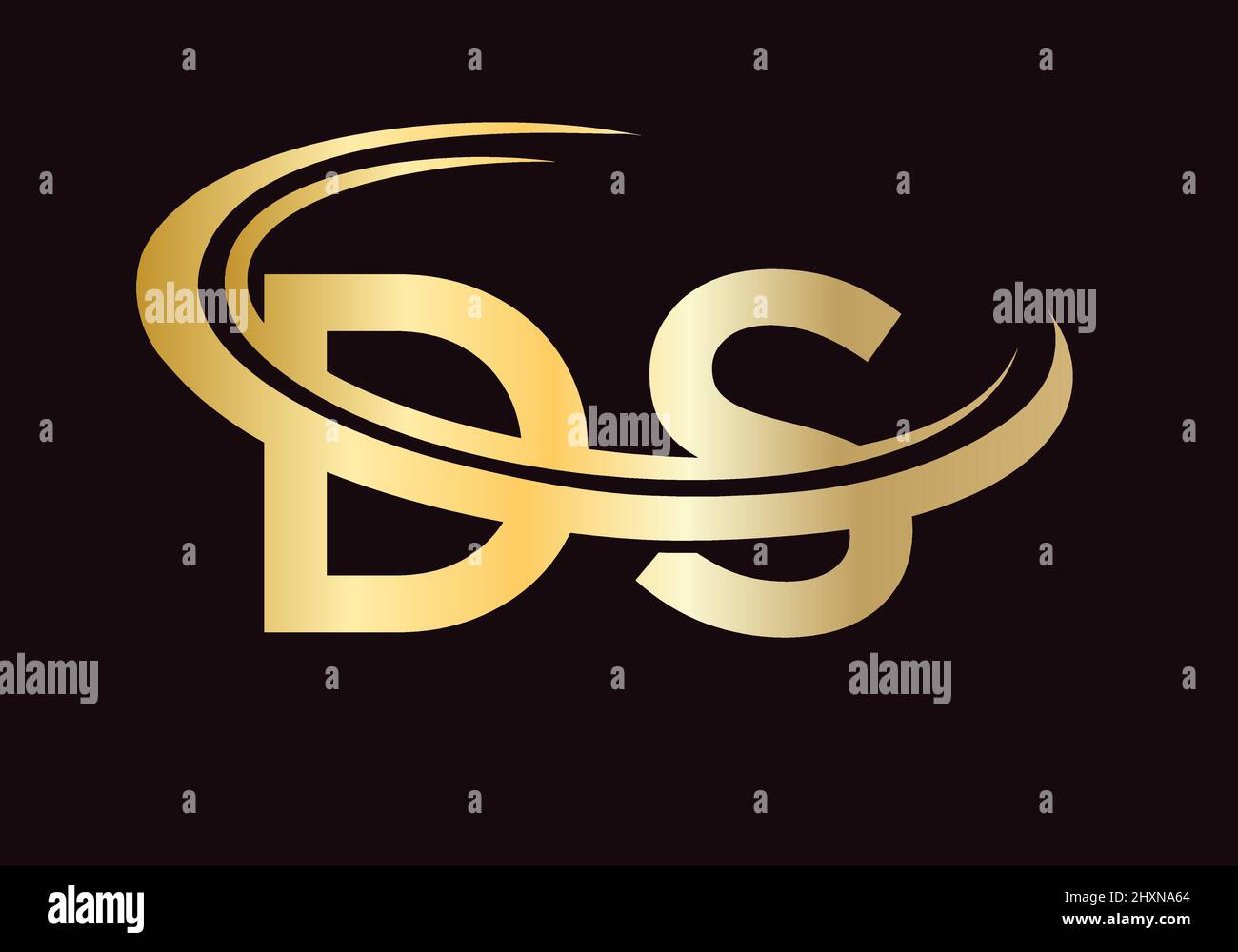 Initial Monogram Letter DS Logo Design Vector. DS Logo Design Template Stock Vector Image & Art ...
