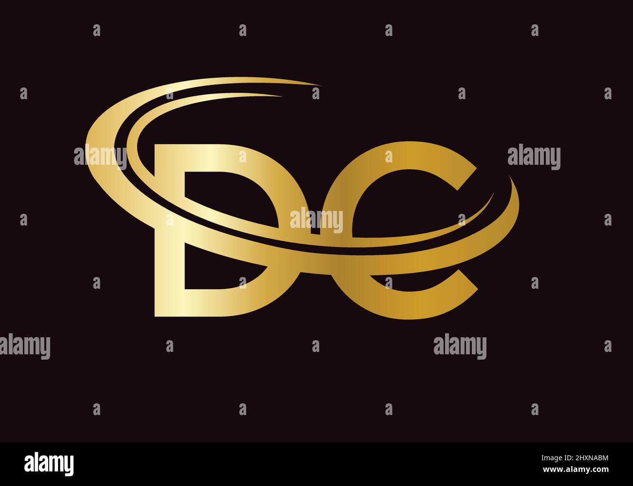 Initial Monogram Letter DC Logo Design Vector. DC Logo Design Template Stock Vector Image & Art ...