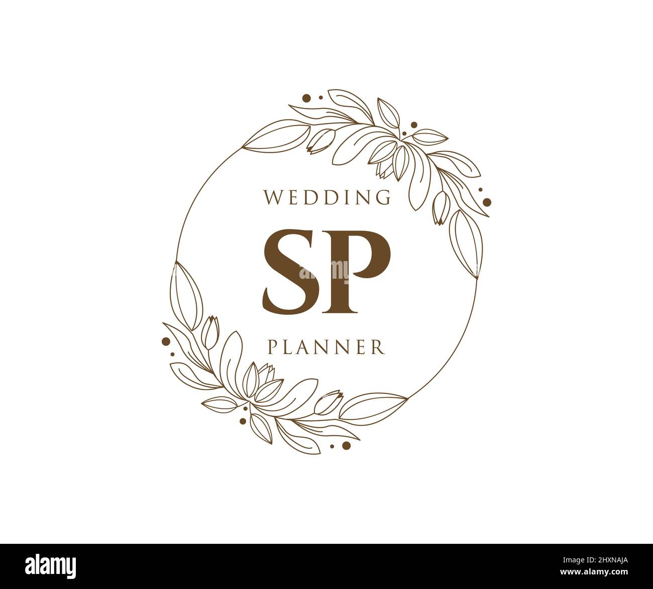 SP Initials letter Wedding monogram logos collection, hand drawn modern ...