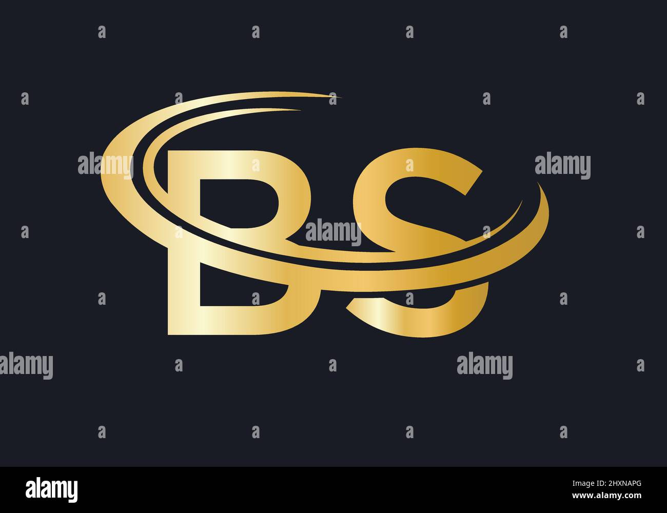 Initial Monogram Letter BS Logo Design Vector. BS Logo Design Template ...
