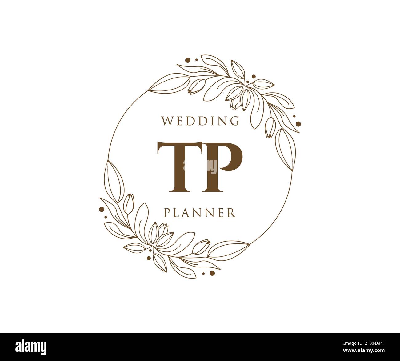 TP Initials letter Wedding monogram logos collection, hand drawn modern ...