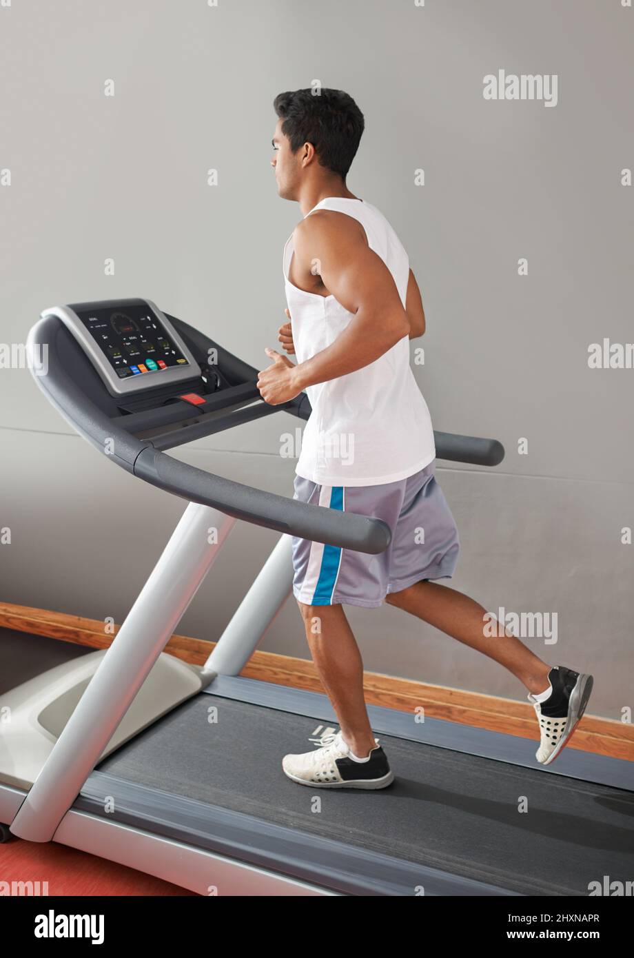 The heart also needs a workout. A young ethnic man running on a ...