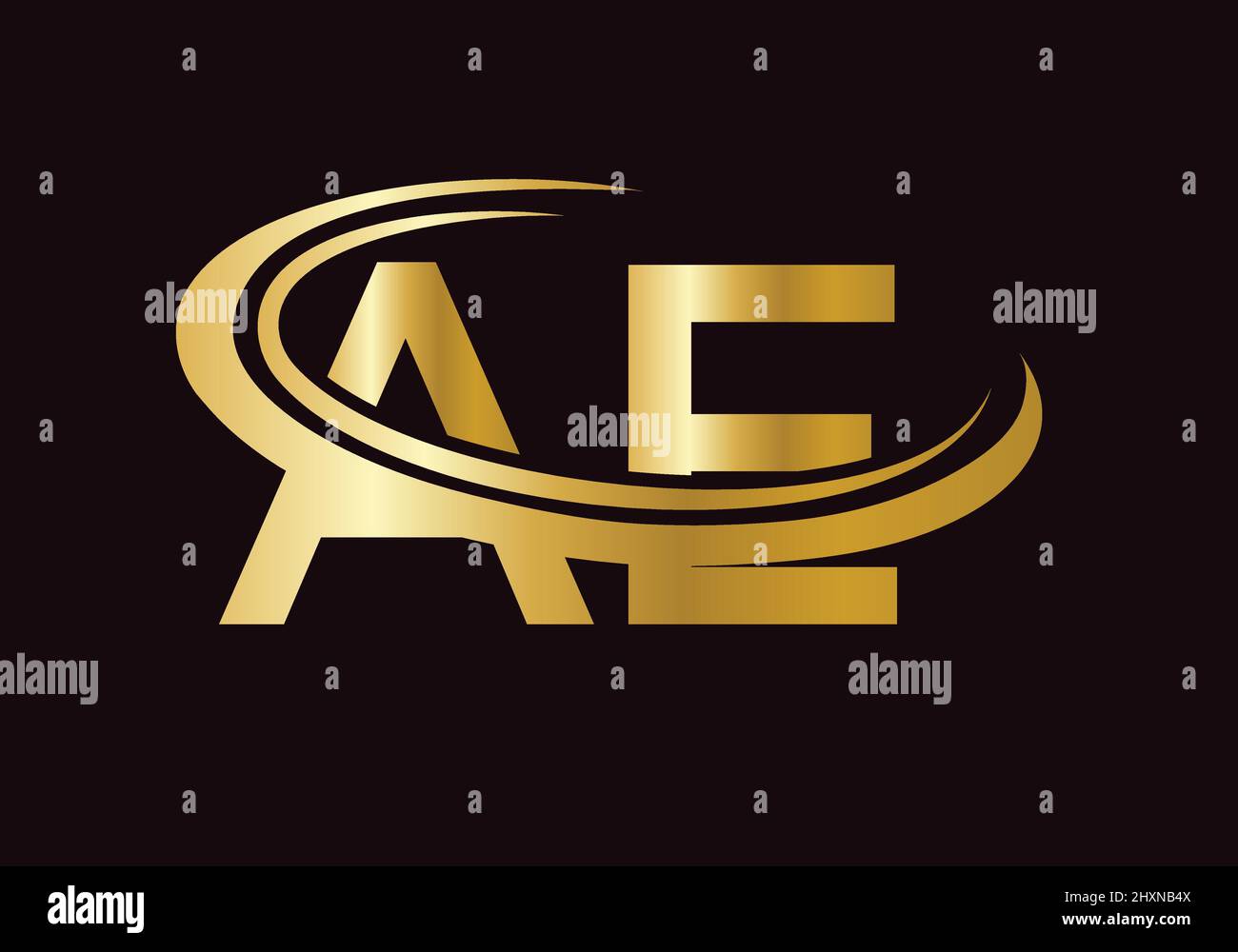 Ae logo design hi-res stock photography and images - Alamy