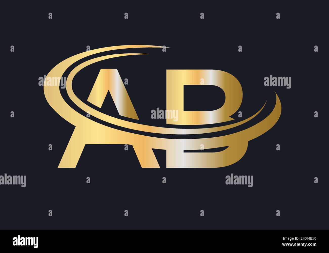 Initial Monogram Letter AB Logo Design Vector. AB Logo Design Template Stock Vector Image & Art ...