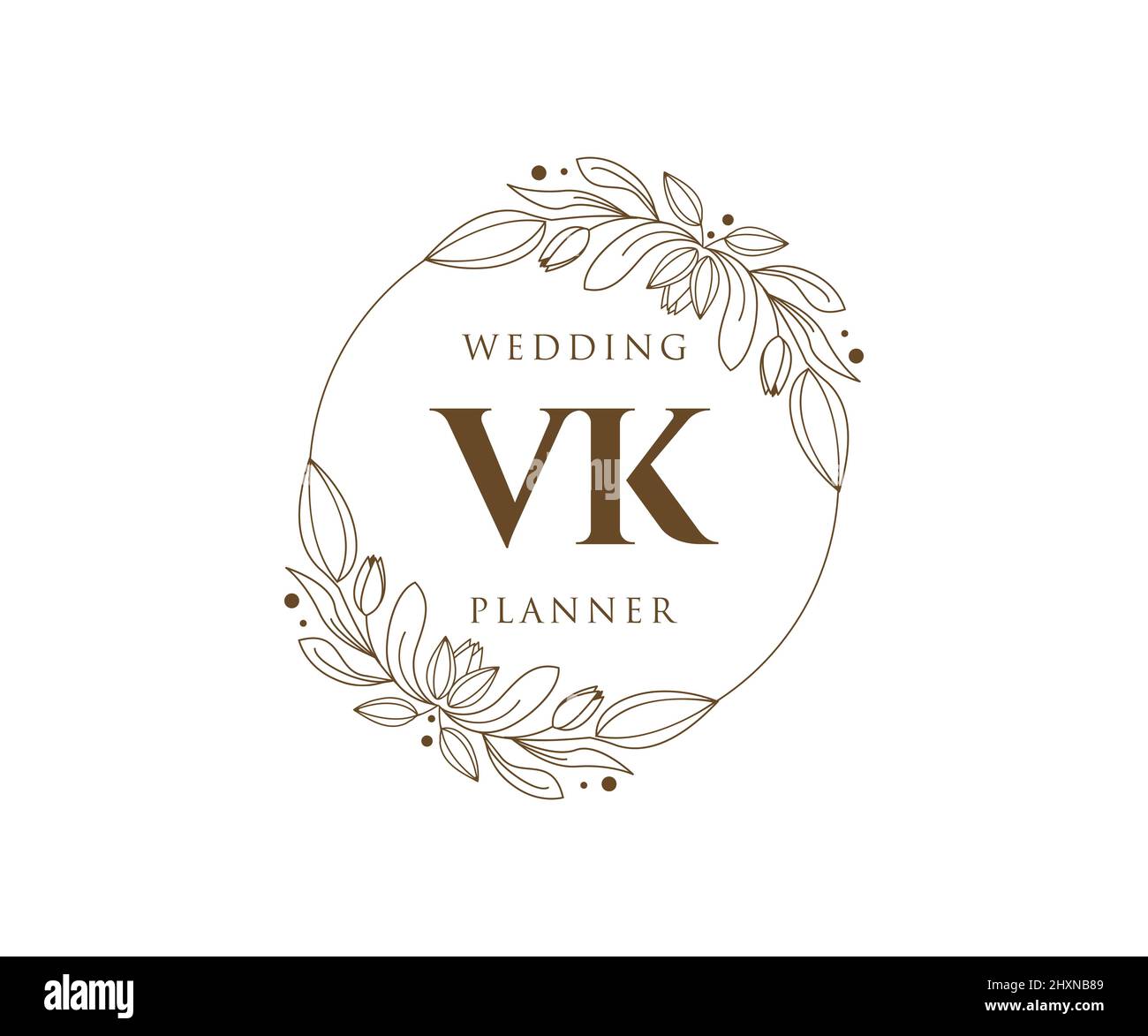 VK Initials letter Wedding monogram logos collection, hand drawn modern ...
