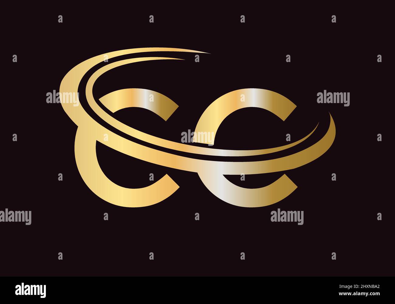 Gold cc Stock Vector Images - Alamy