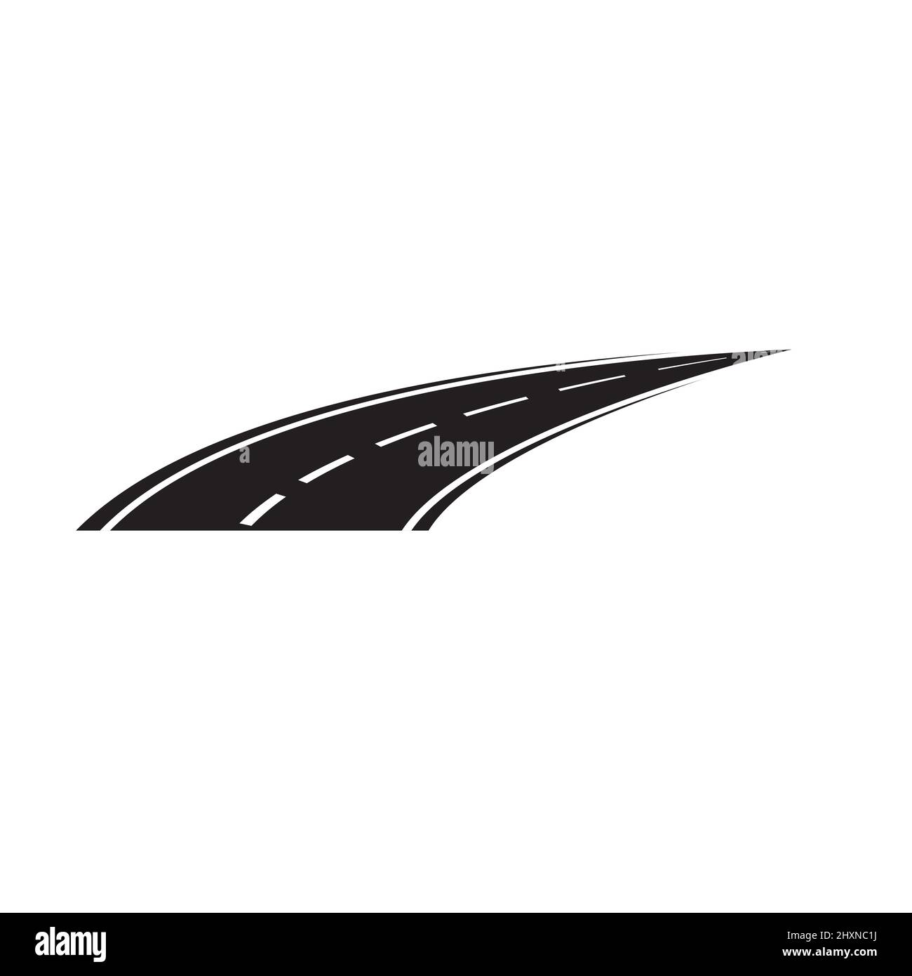 Curved Road Vector Road Clipart, Curved Asphalt Road Svg Bundle,