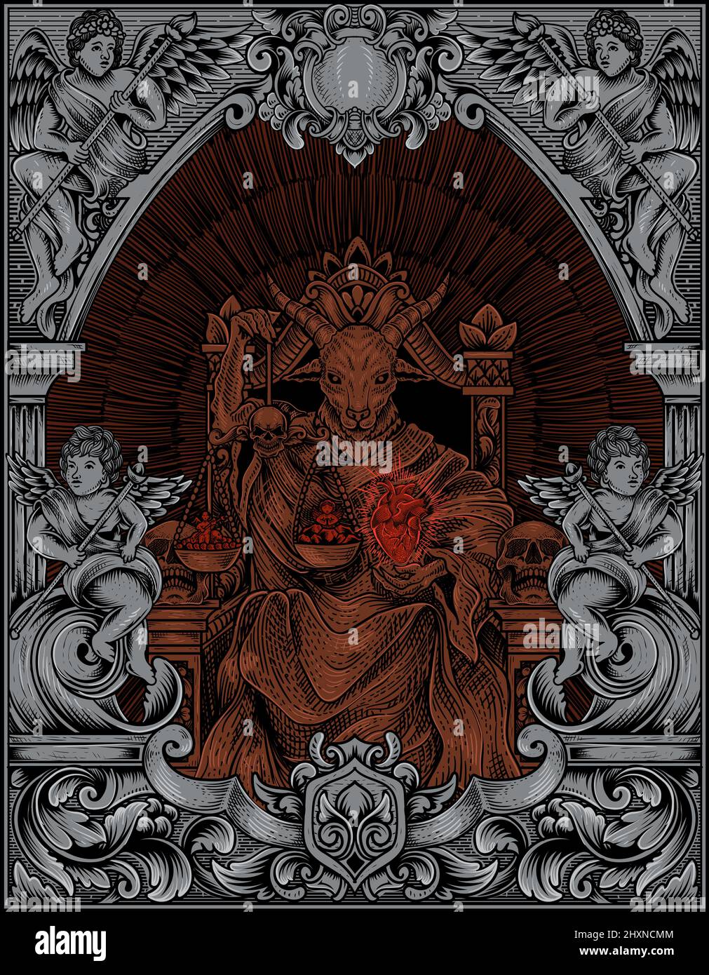 Satanic angel Stock Vector Images - Alamy