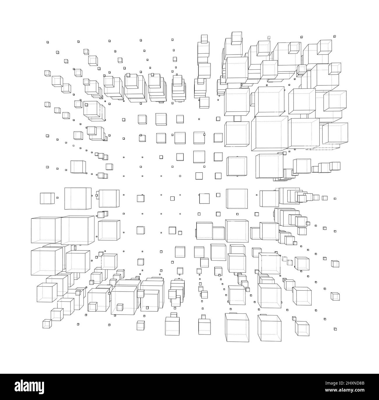 Vector abstract boxes background Stock Vector Image & Art - Alamy