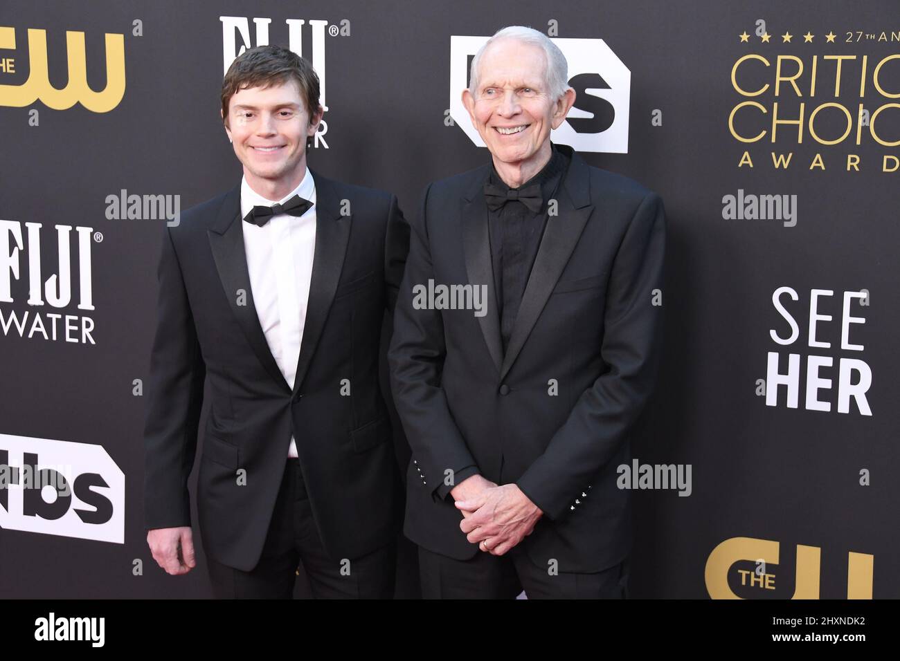 Los Angeles, CA, US, March 13, 2022, Evan Peters and Phil Peters arrive ...