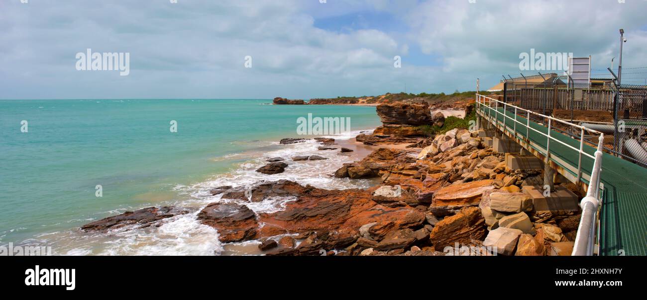 Rocks at the Port of Broome , a deep-water port servicing the Kimberley ...