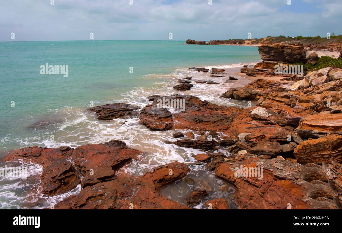 Beach rock can be broken into slabs and reworked during storms,forming ...