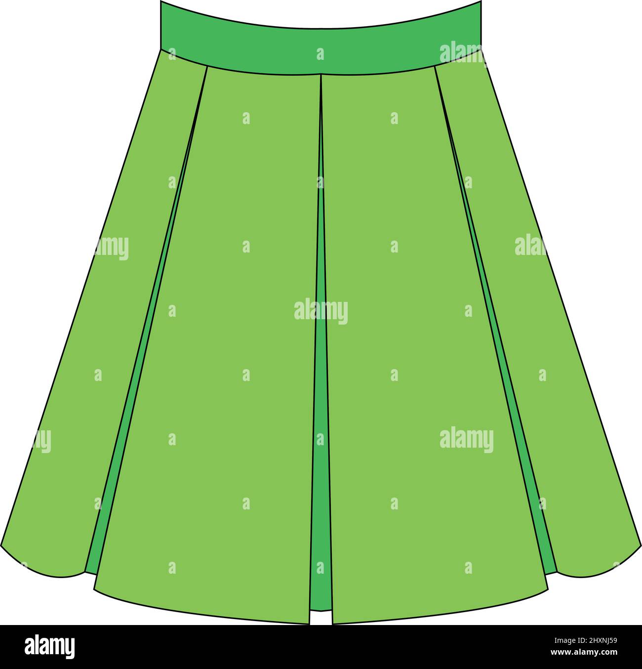 Black pleated skirt Cut Out Stock Images & Pictures - Alamy