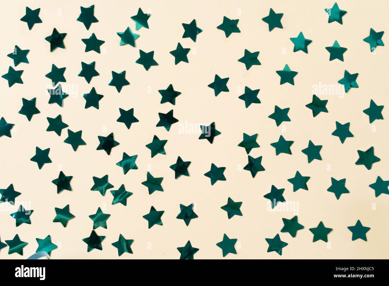 Seamless pattern with blue stars on a yellow background. Horizontal ...