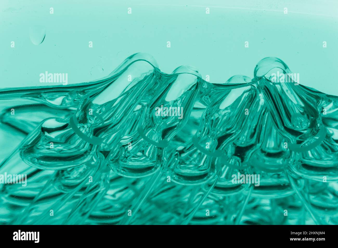 Glass medical ampoule vial for injection. Medicine is liquid sodium ...