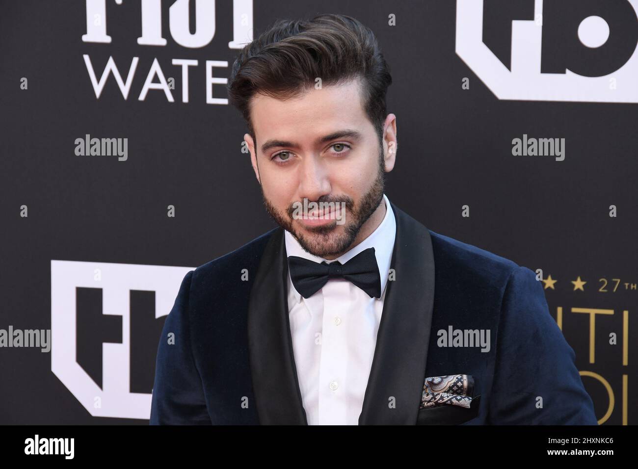 Los Angeles, CA, US, March 13, 2022, Alex Costa arrives at the 27th ...
