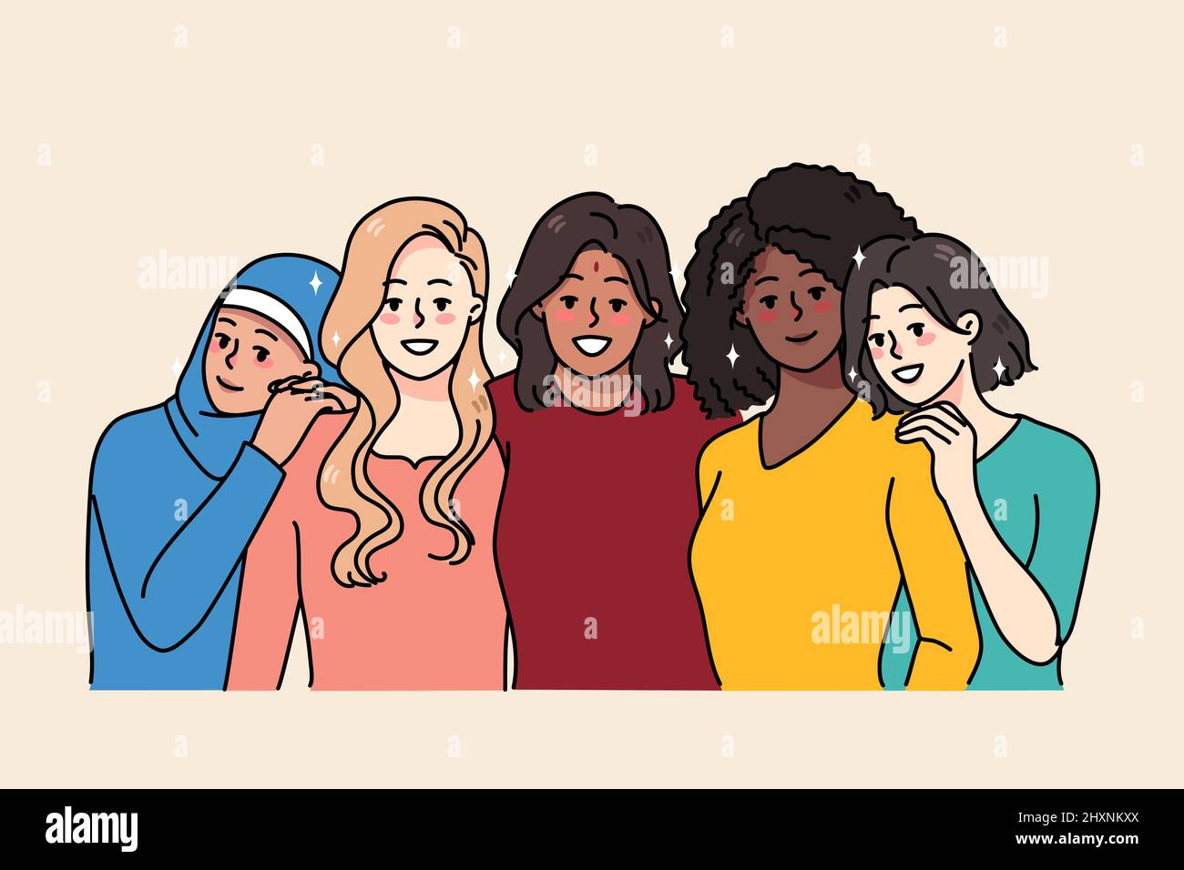 Care friendship equality Stock Vector Images - Alamy