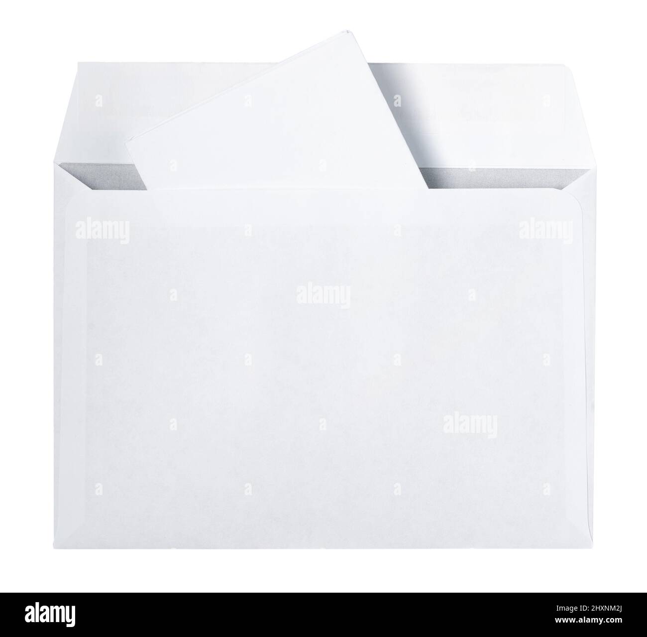 Blank envelope isolated on white background Stock Photo - Alamy