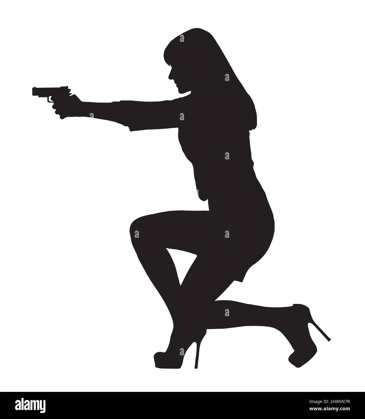 Female secret agent Stock Vector Images - Alamy