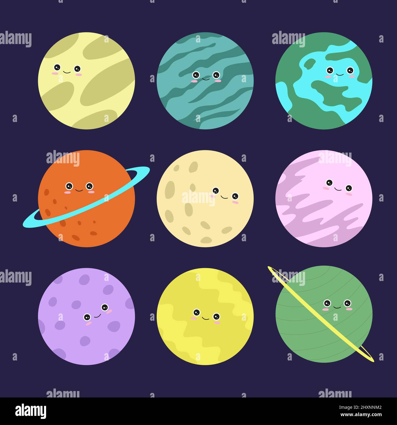Solar system planets model Stock Vector Images - Alamy