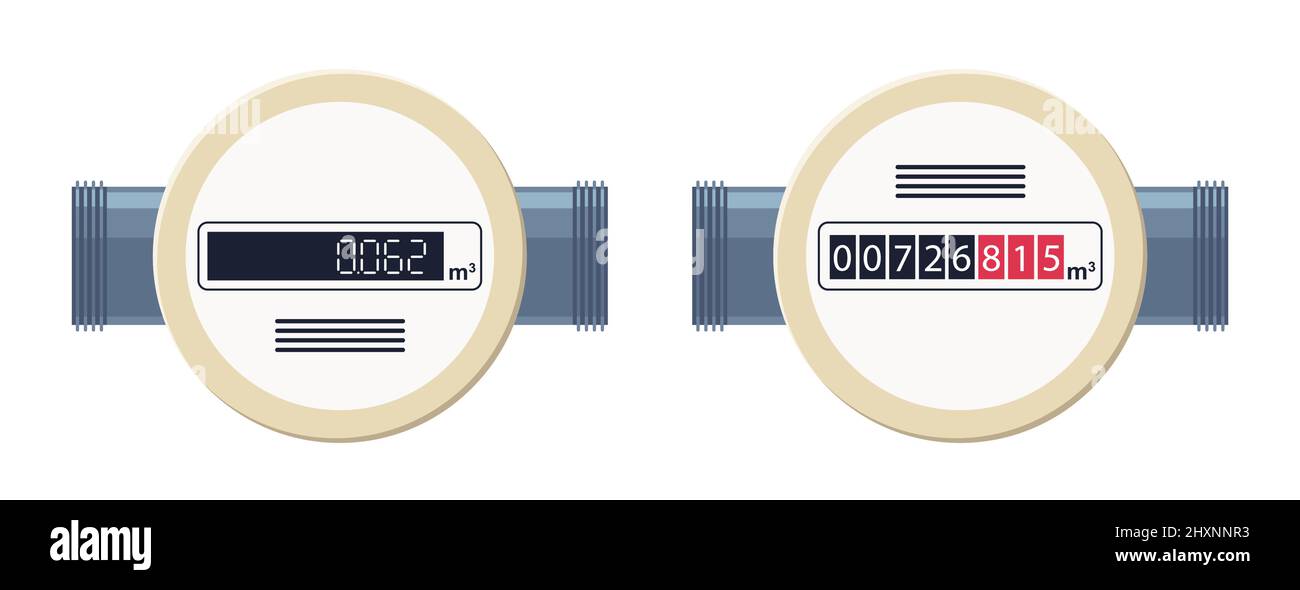 Gas meters. Automatic meter natural gas. Household or industrial ...