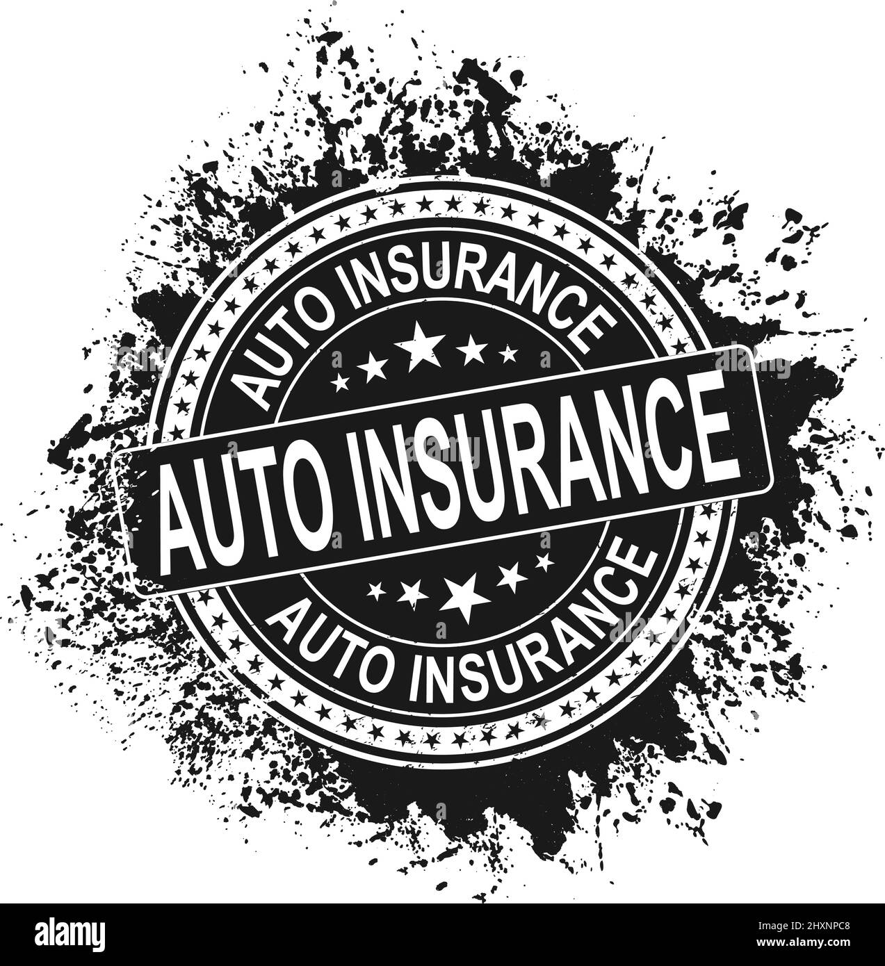 Car on rubber stamp Black and White Stock Photos & Images - Alamy