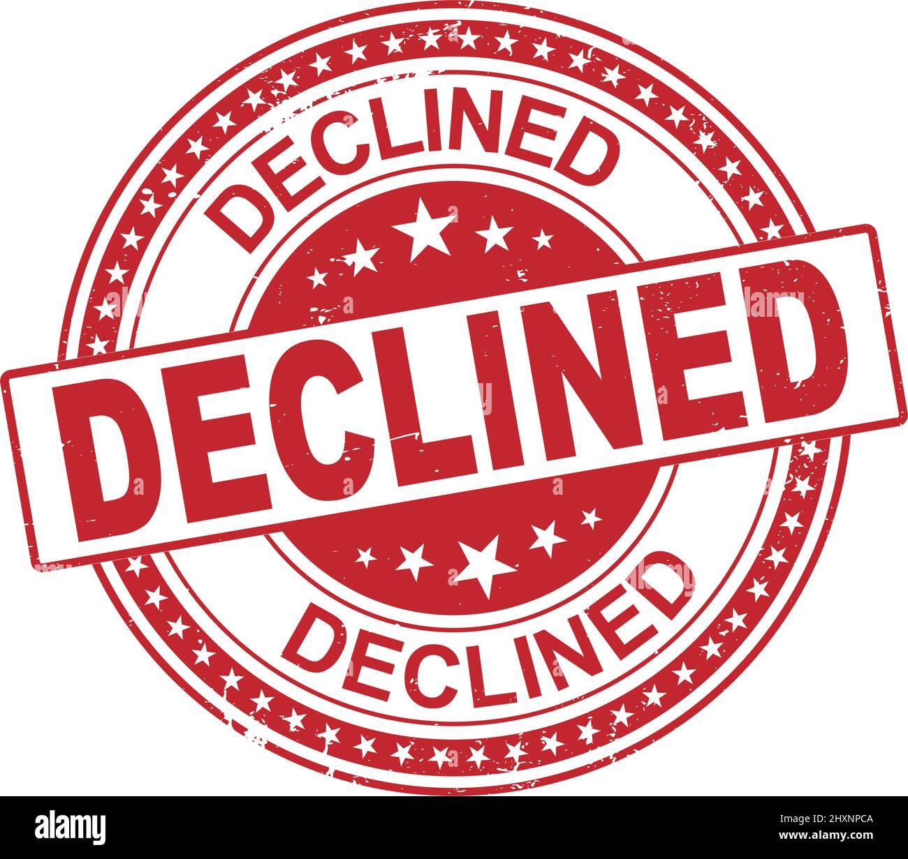 Vector decline democratic icon and grunge round stamp seal with No ...