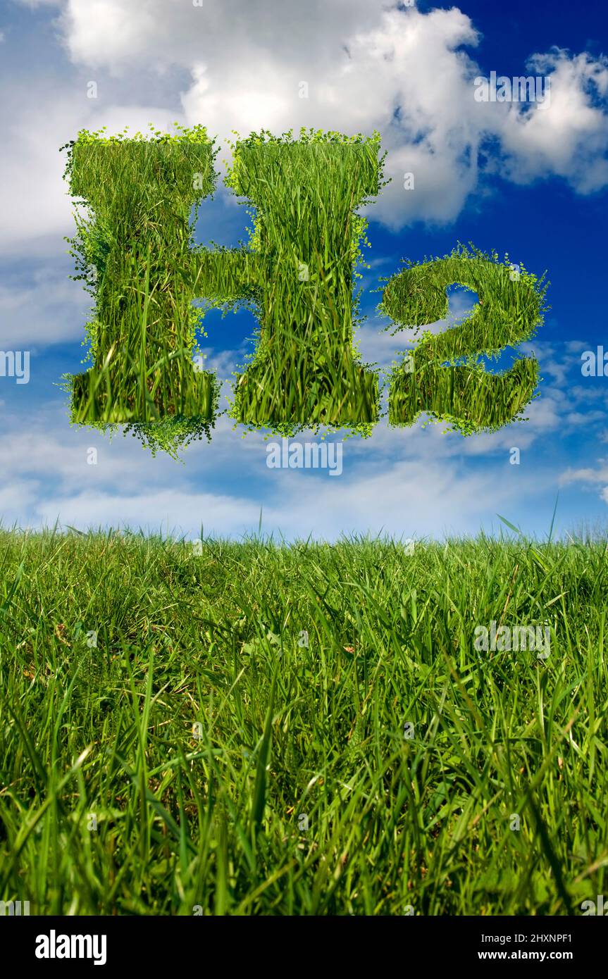 concept for Hydrogen H2 chemical formula Stock Photo - Alamy