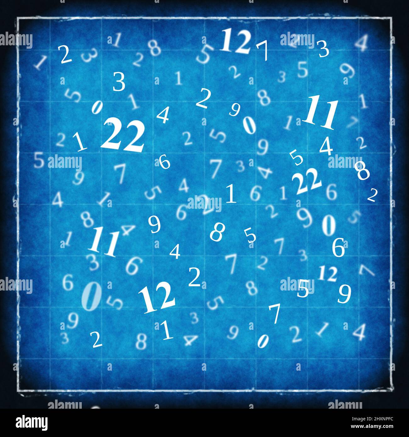 numbers background as concept for mathematics and numerology Stock ...