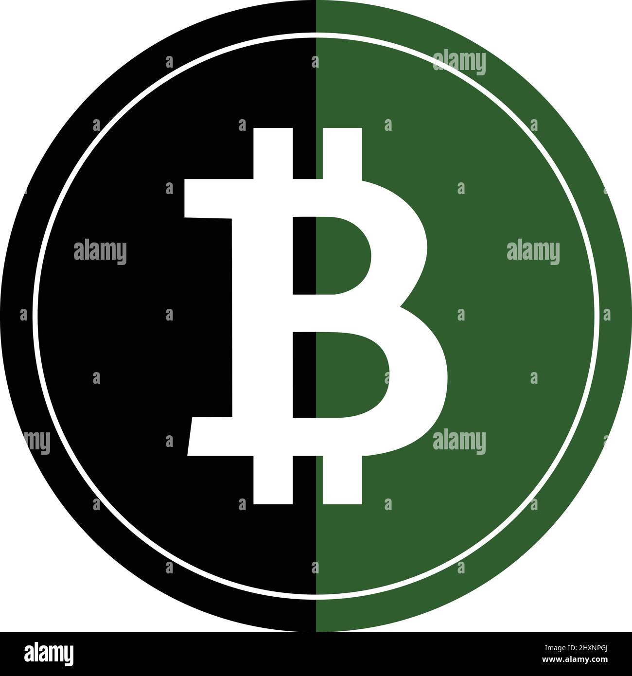 bitcoin round flat logo symbol vector illustration Stock Vector Image ...
