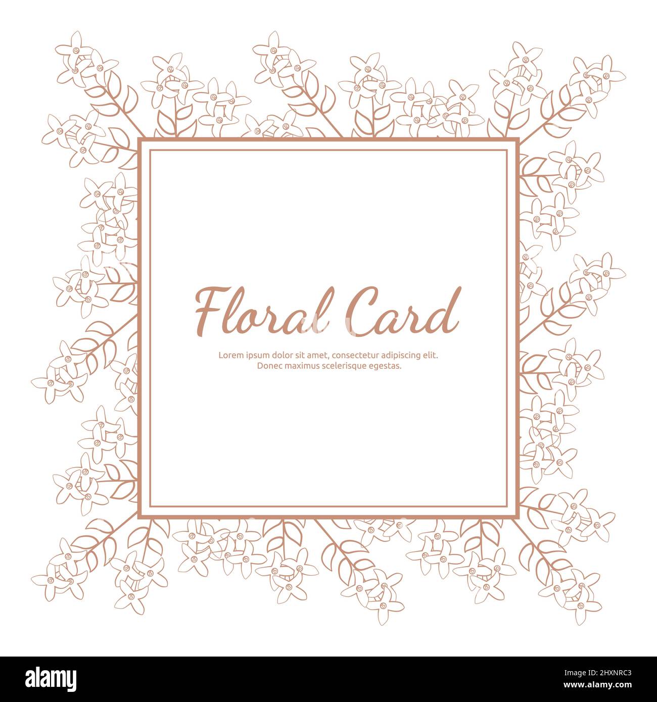 Square leaf frame hi-res stock photography and images - Alamy