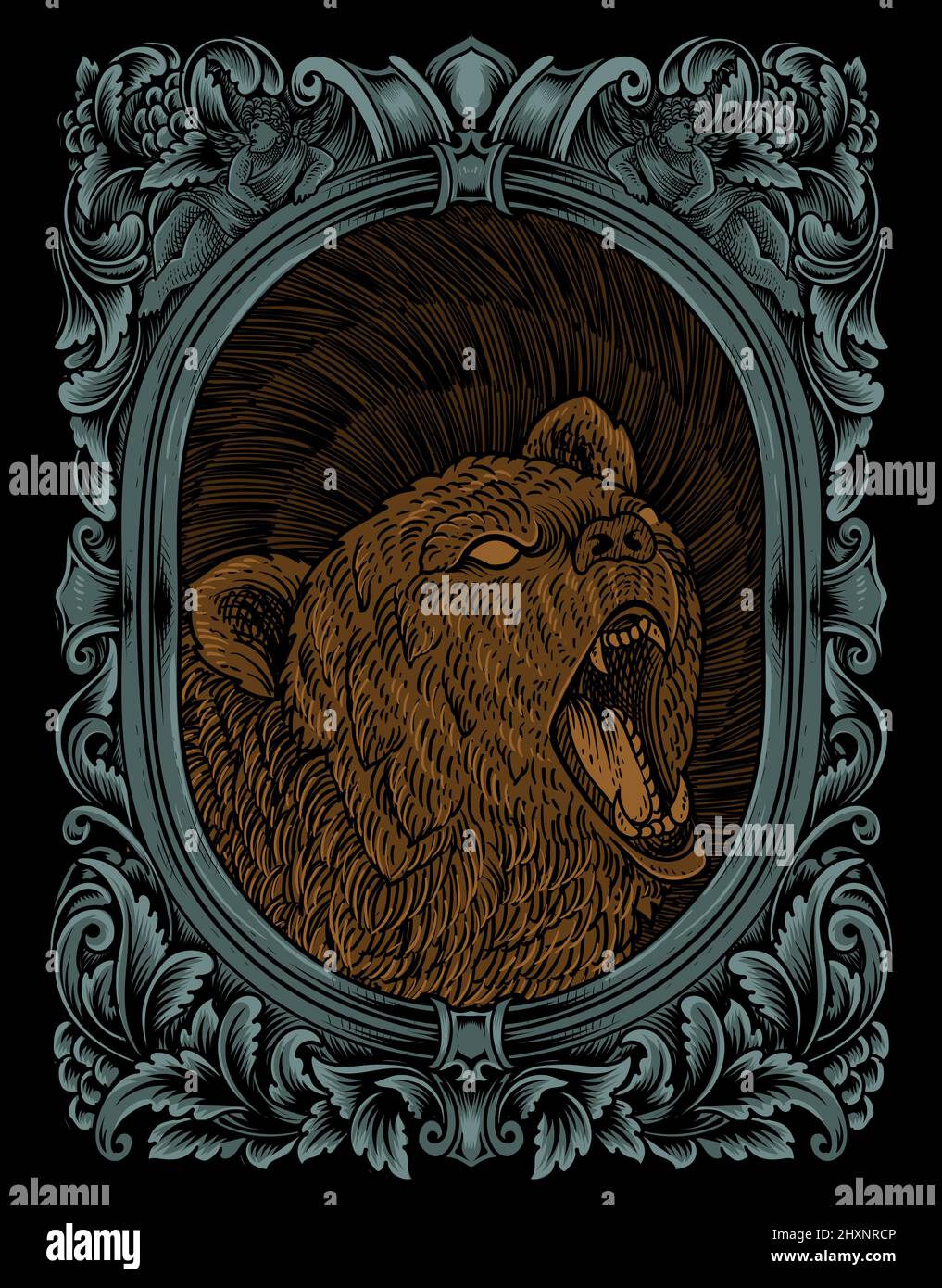 Native bear Stock Vector Images - Alamy