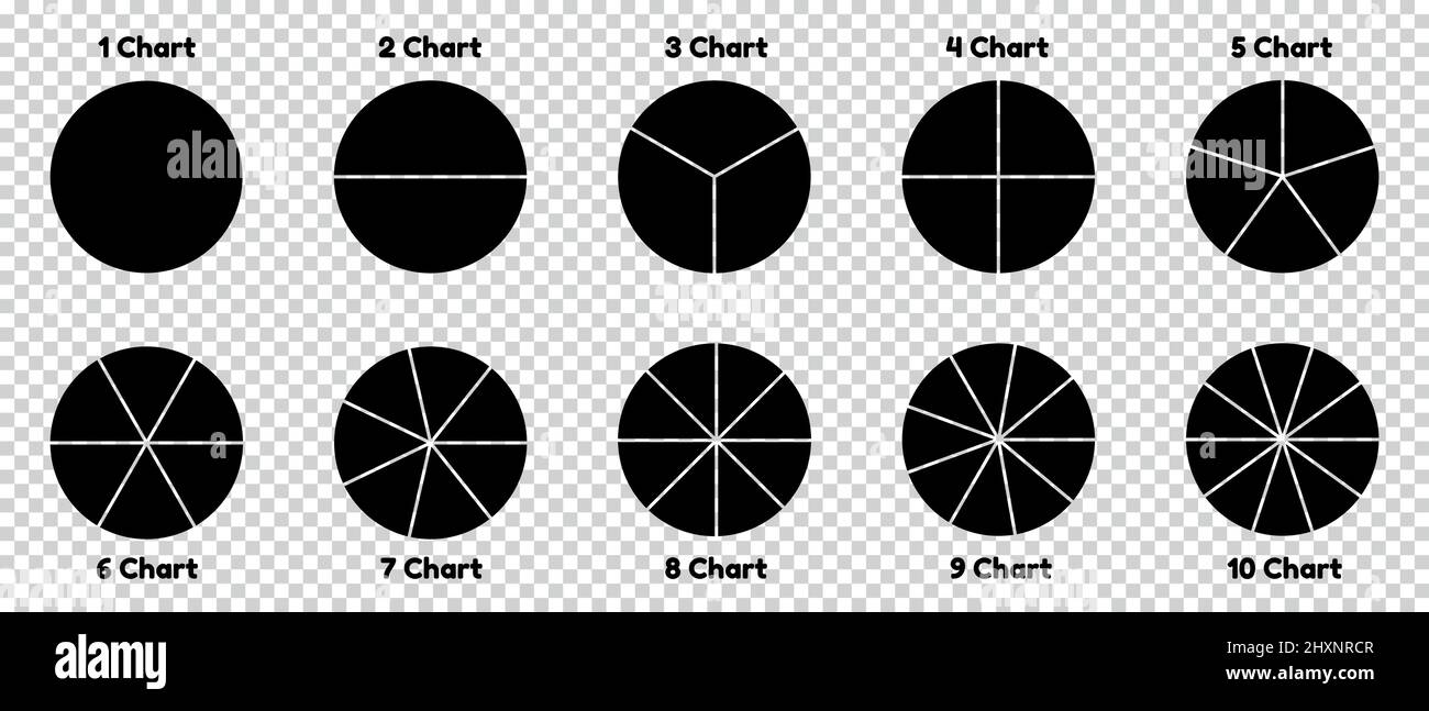 Pie chart 7 Black and White Stock Photos & Images - Alamy