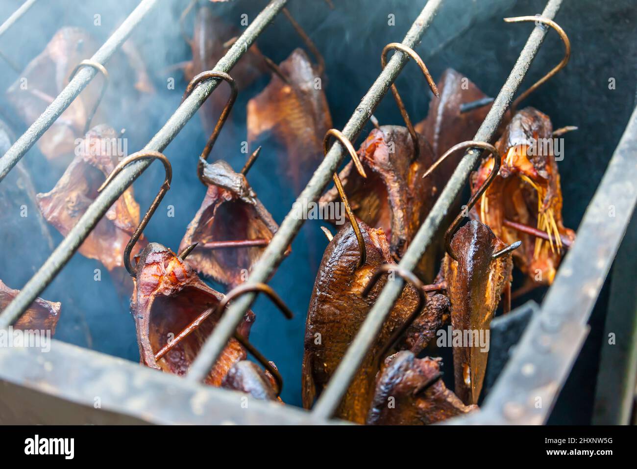 still life of smoked fish Stock Photo - Alamy