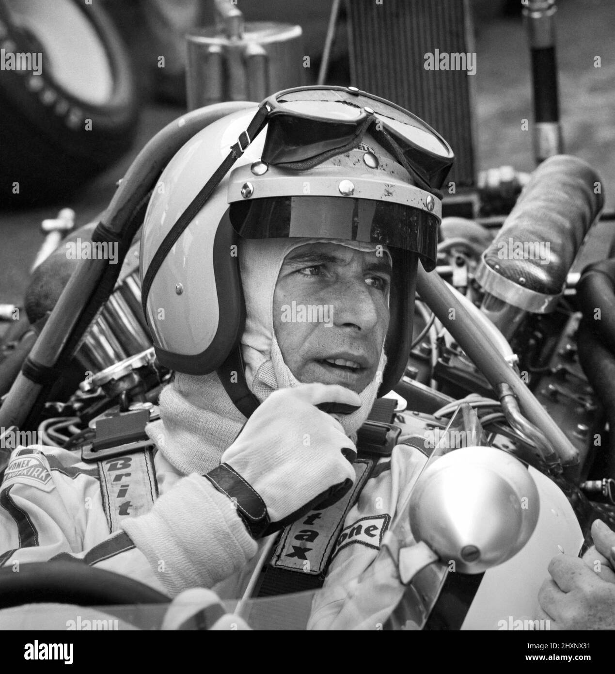 15 Elford Vic (gbr), Cooper Car Company, Cooper T86B BRM, portrait during the 1968 British Grand ...