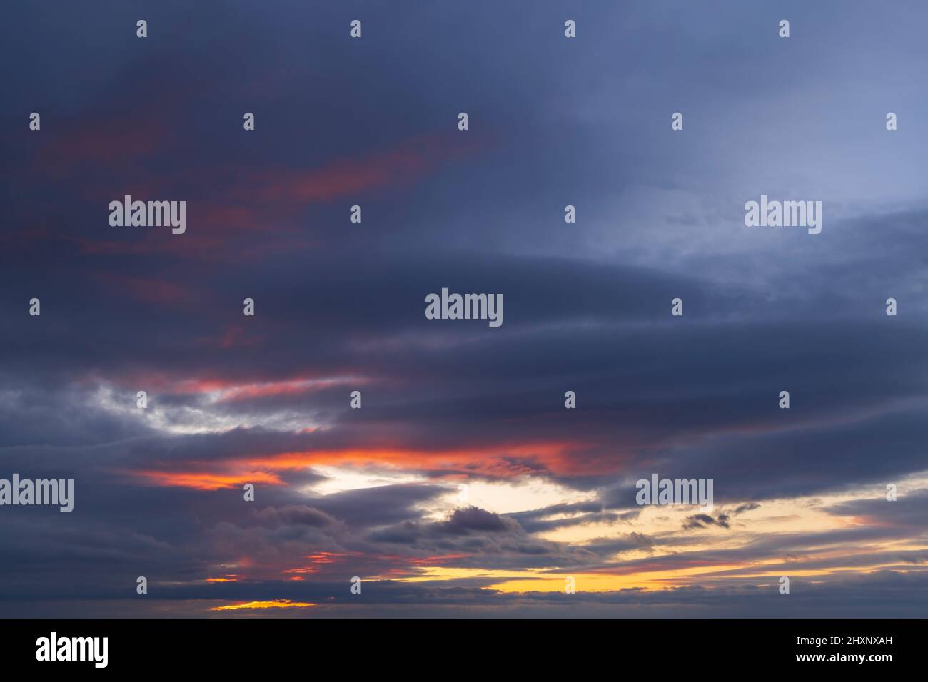 clouds at sunset in autumn Stock Photo - Alamy