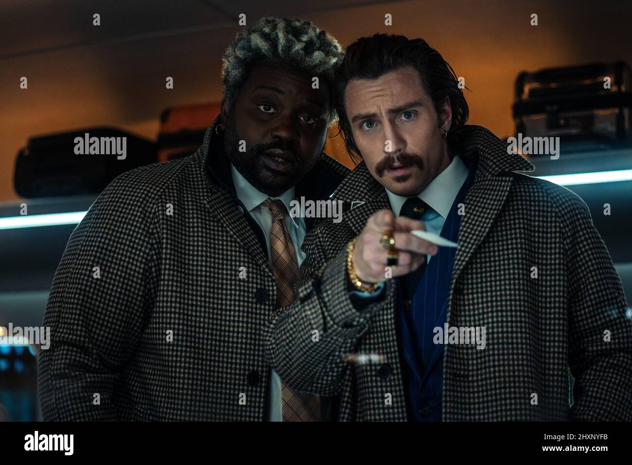 AARON TAYLOR-JOHNSON and BRIAN TYREE HENRY in BULLET TRAIN (2022 ...