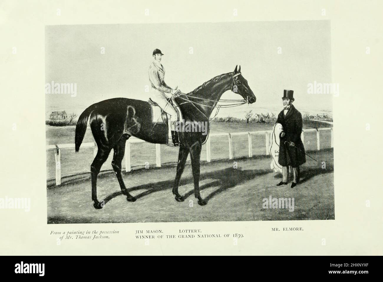 LOTTERY. Winner of the First Grand National in 1839 from the book ...