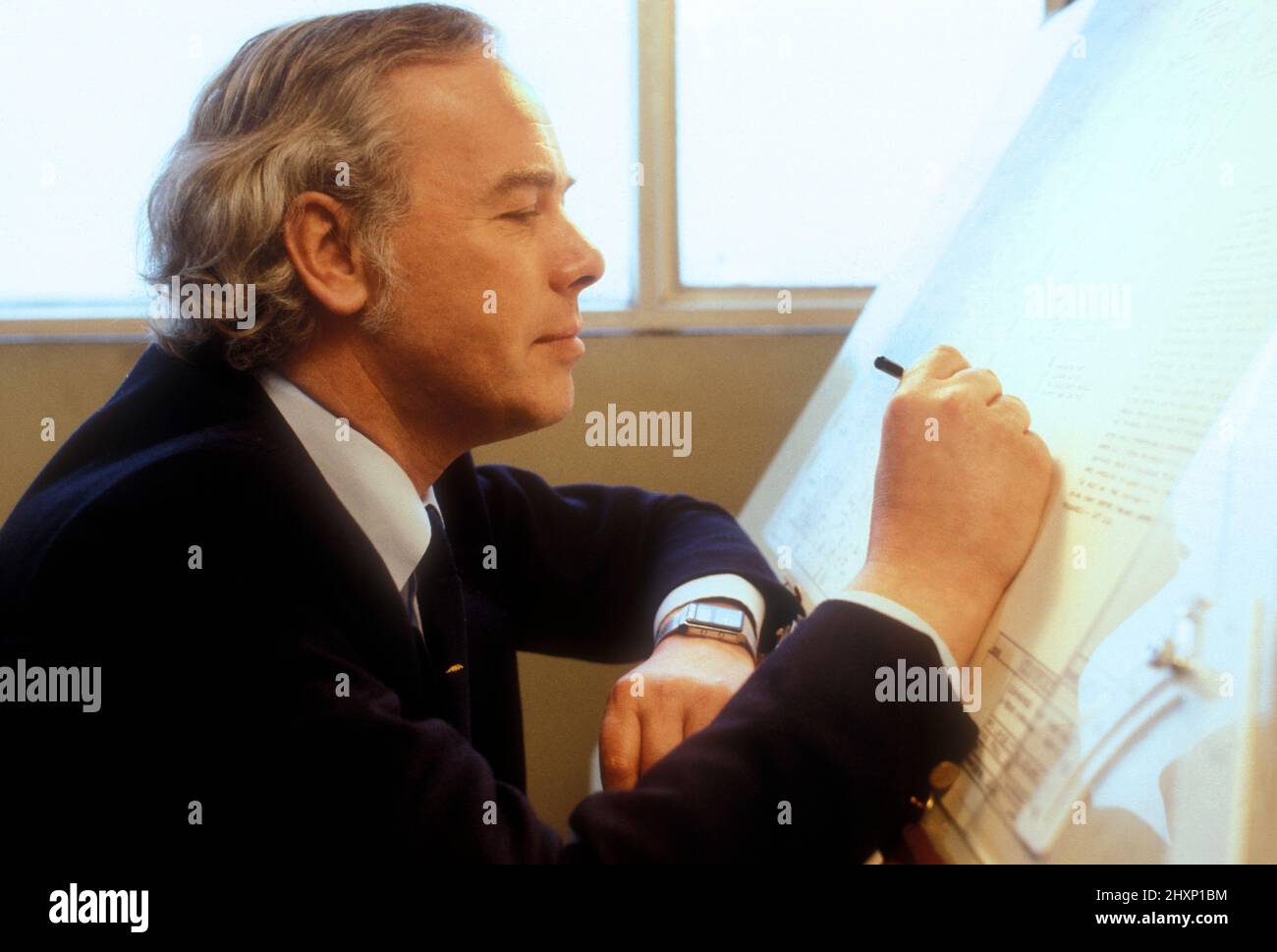 Keith Duckworth designer of the Ford Cosworth DFV V8 Formula 1 engine ...