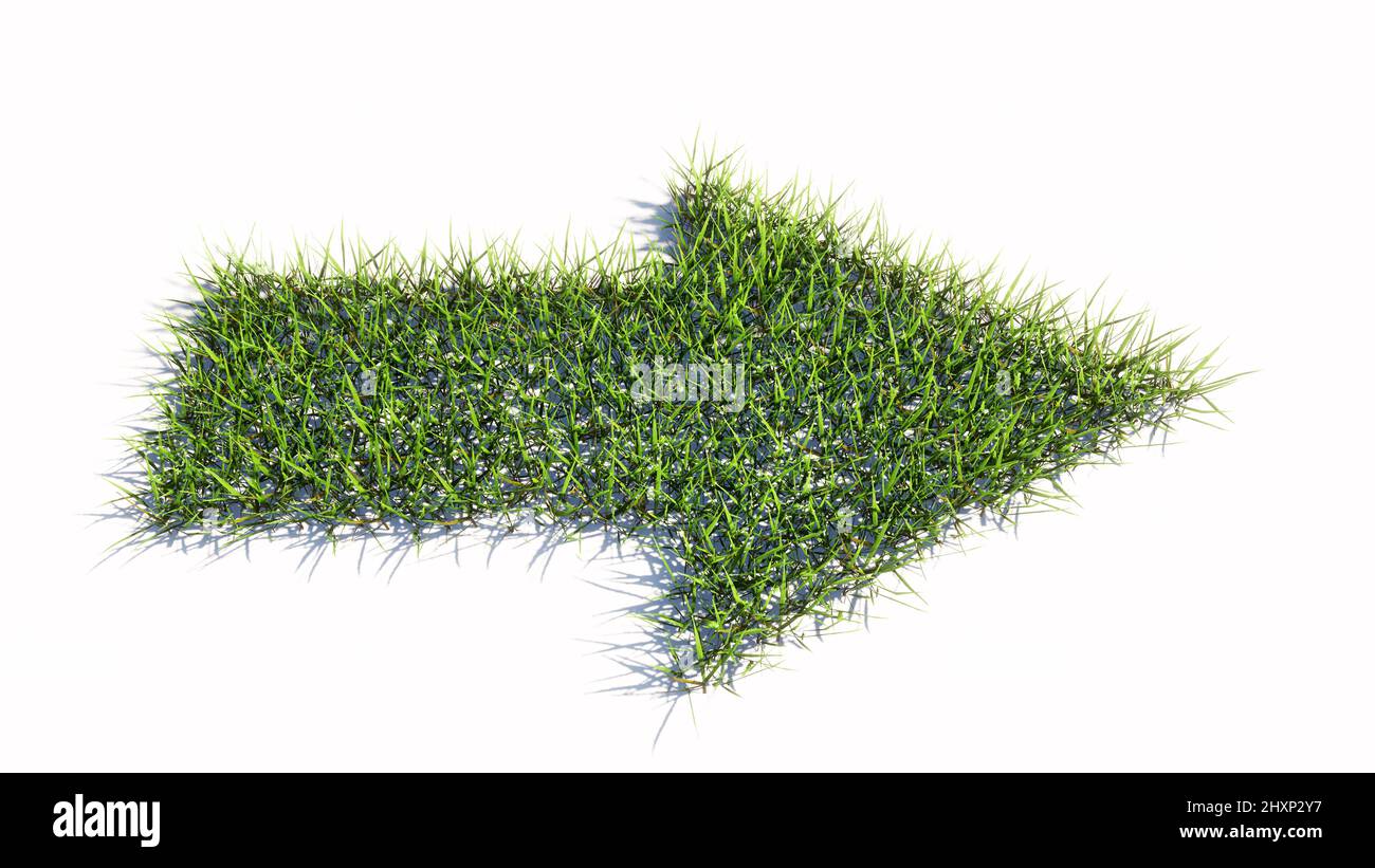 Concept or conceptual green summer lawn grass symbol shape isolated ...