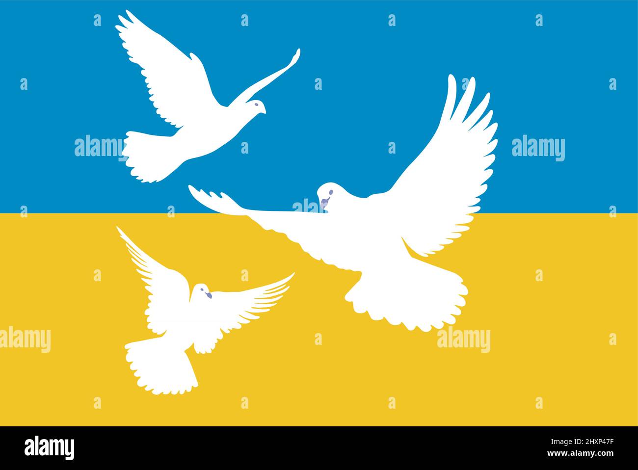 Peace in Ukraine, peace dove, illustration Stock Vector Image & Art - Alamy