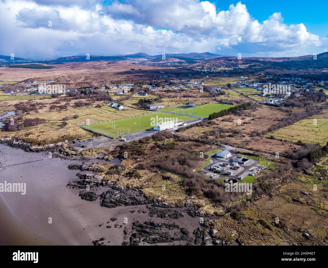 Aerial view of Ardara in County Donegal - Ireland Stock Photo - Alamy