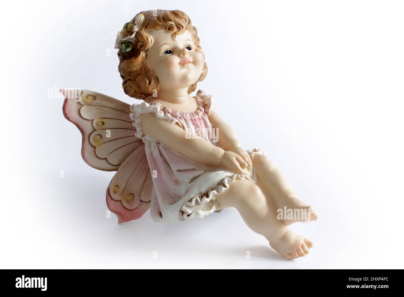 Angel figurine with butterfly wings Stock Photo - Alamy