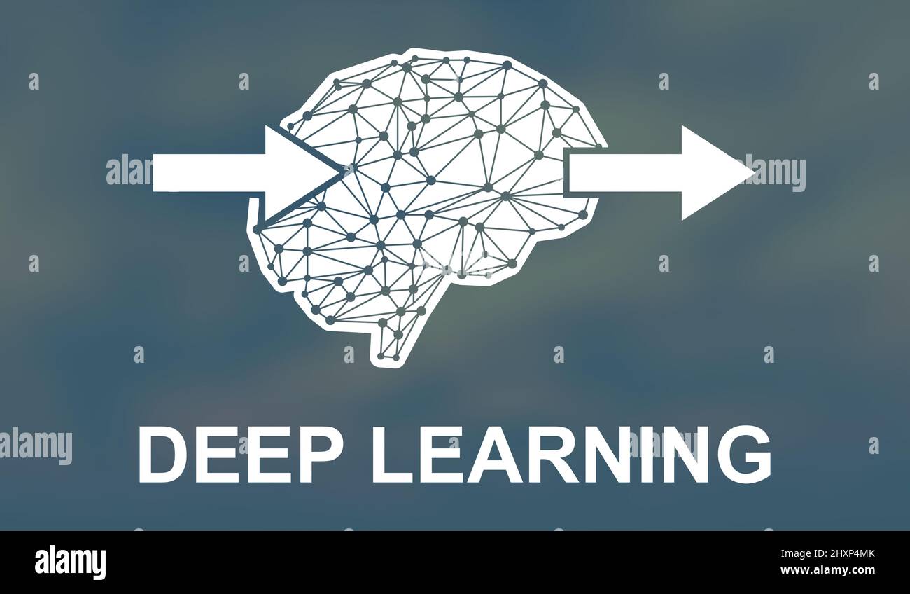 Illustration of a deep learning concept Stock Photo - Alamy