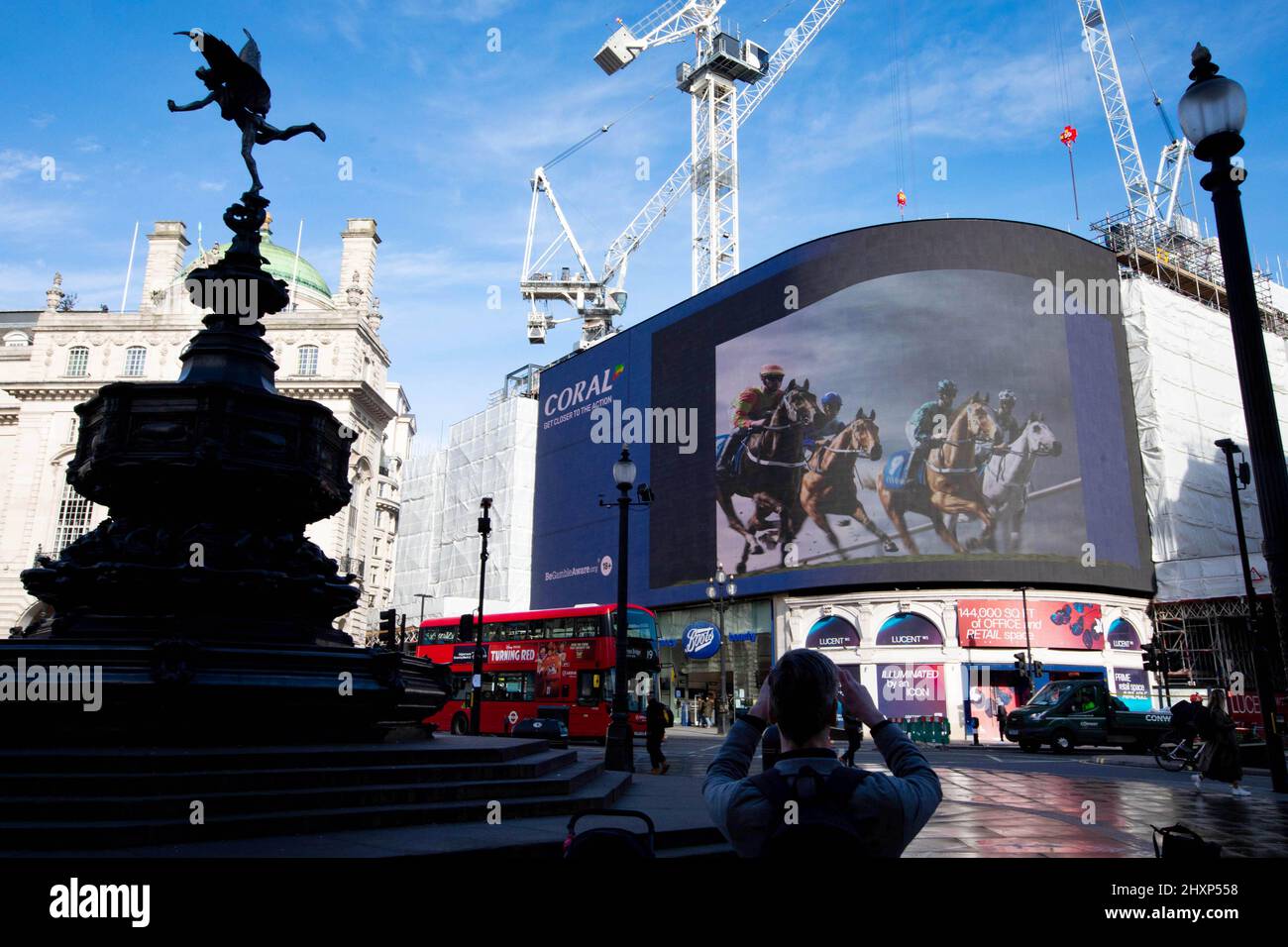 EDITORIAL USE ONLY A 3D DeepScreen digital sequence featuring visuals ...