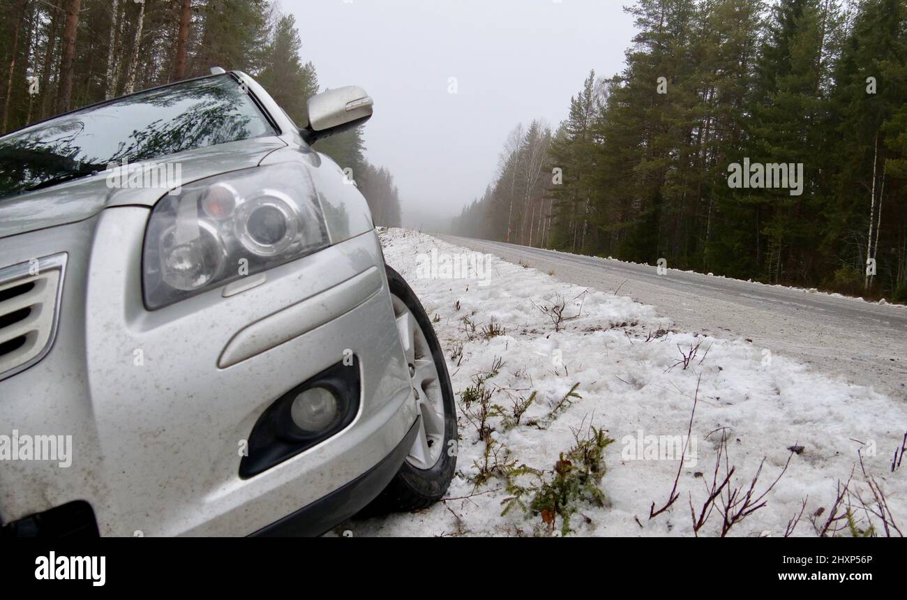 Snow accident multi vehicle hi-res stock photography and images - Alamy