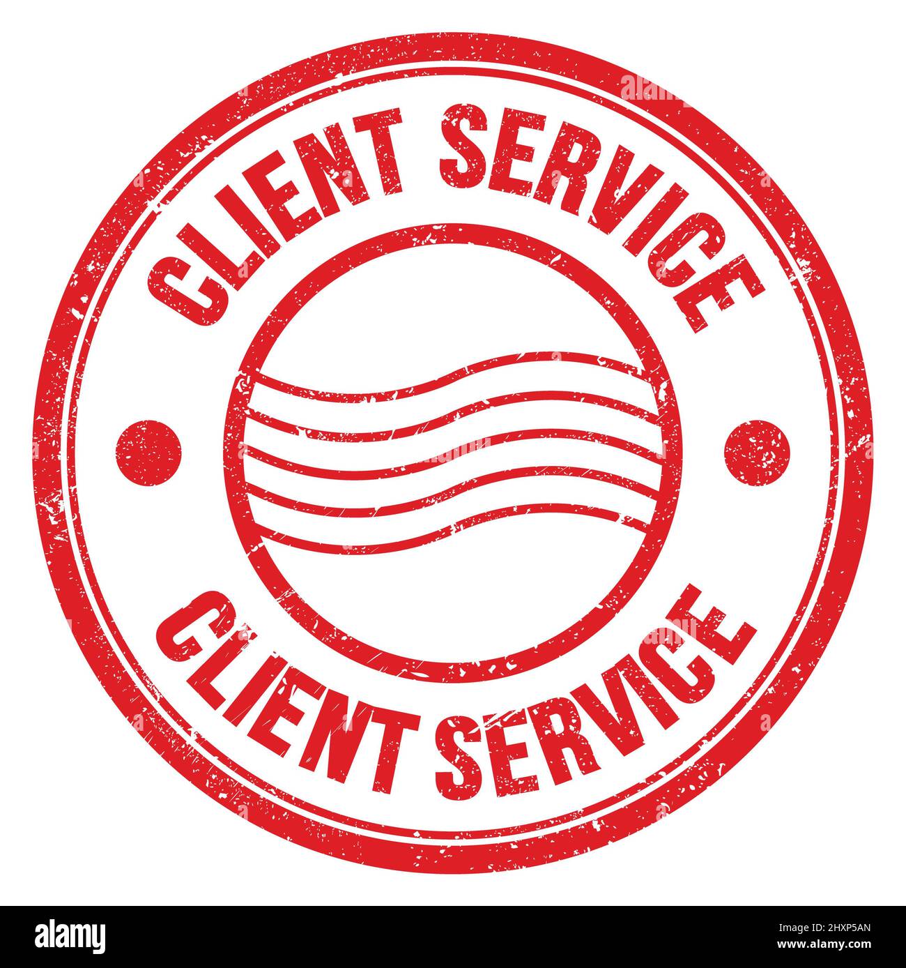 CLIENT SERVICE word written on red round postal stamp sign Stock Photo ...