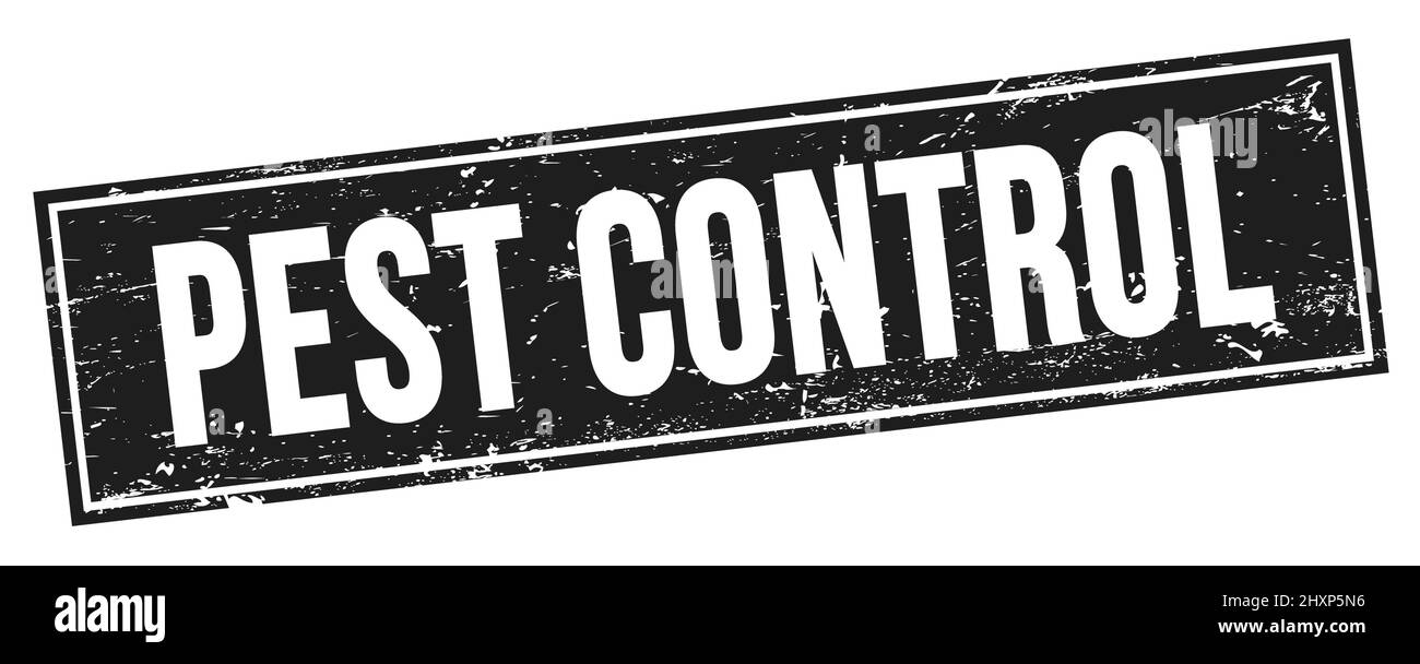 Pest control stamp Black and White Stock Photos & Images - Alamy