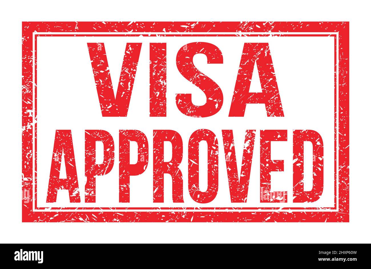 Visa approved sign red hi-res stock photography and images - Alamy
